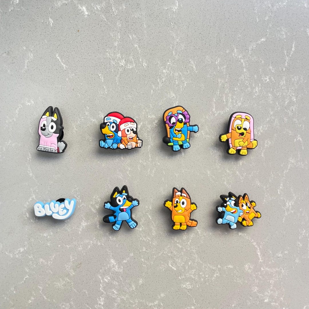 Bluey Jibbitz for Your Crocs!! - Bingo Jibbitz - Chilli - Bandit Heeler ...