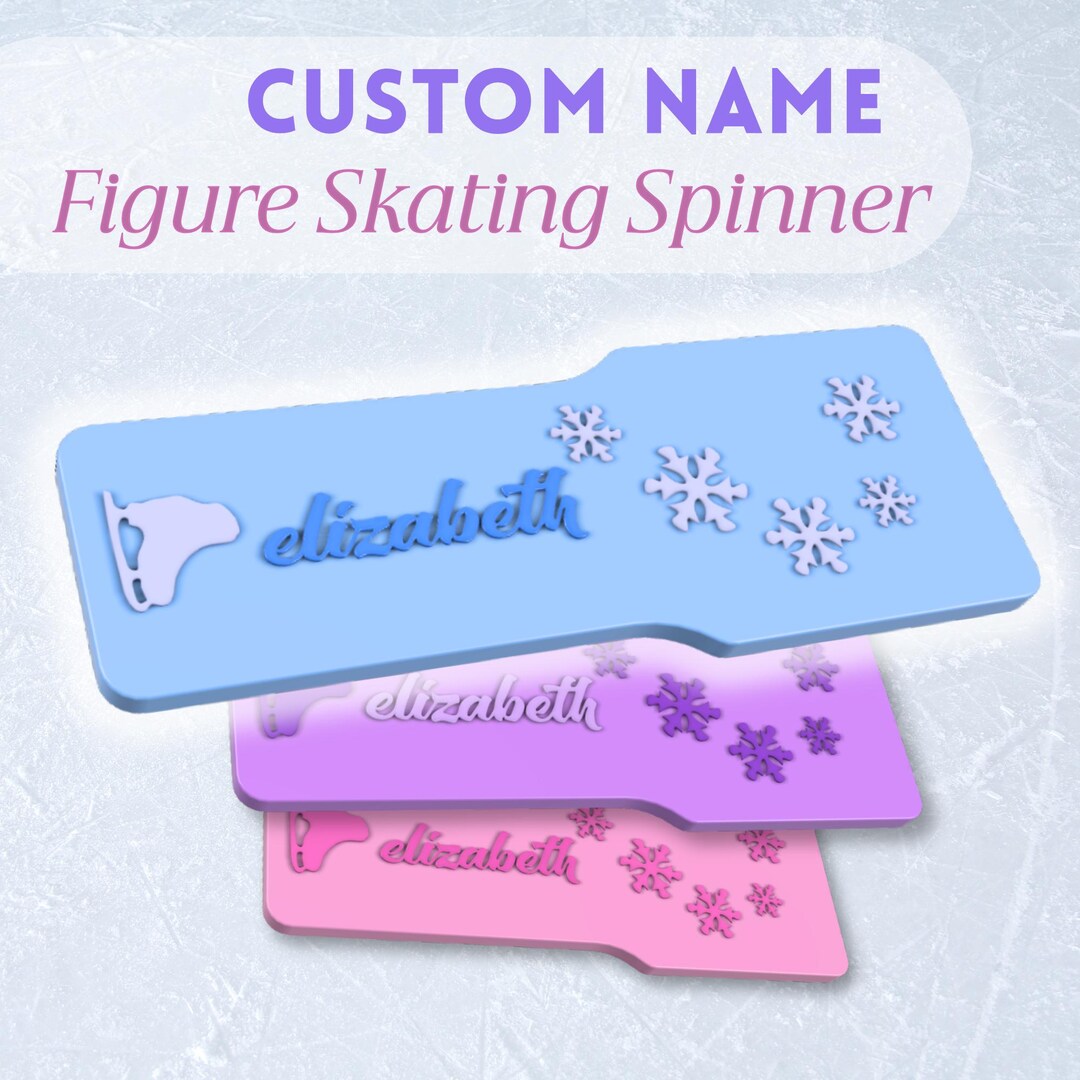 Custom Name Figure Skating Spinner STL File: 3D Printable Edea Rocker ...