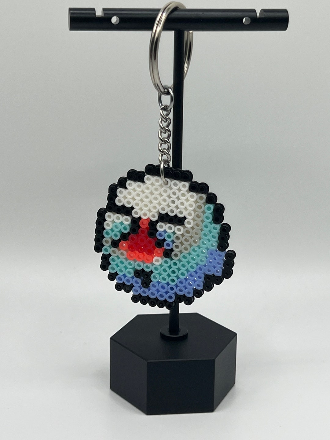 Ghost Boo From Super Mario Perler Keychain - Etsy