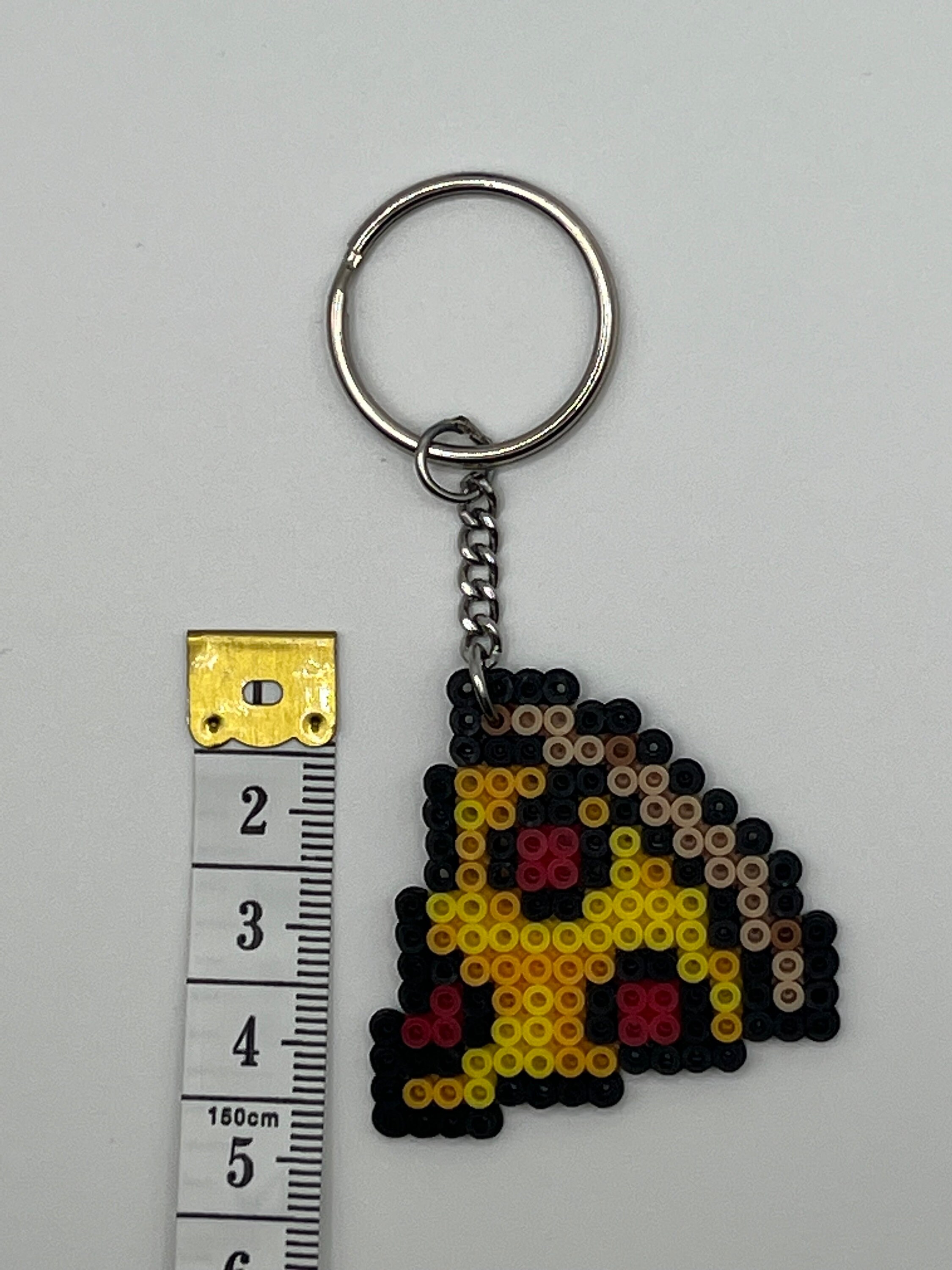 Pepperoni Pizza Perler Keychain - Etsy