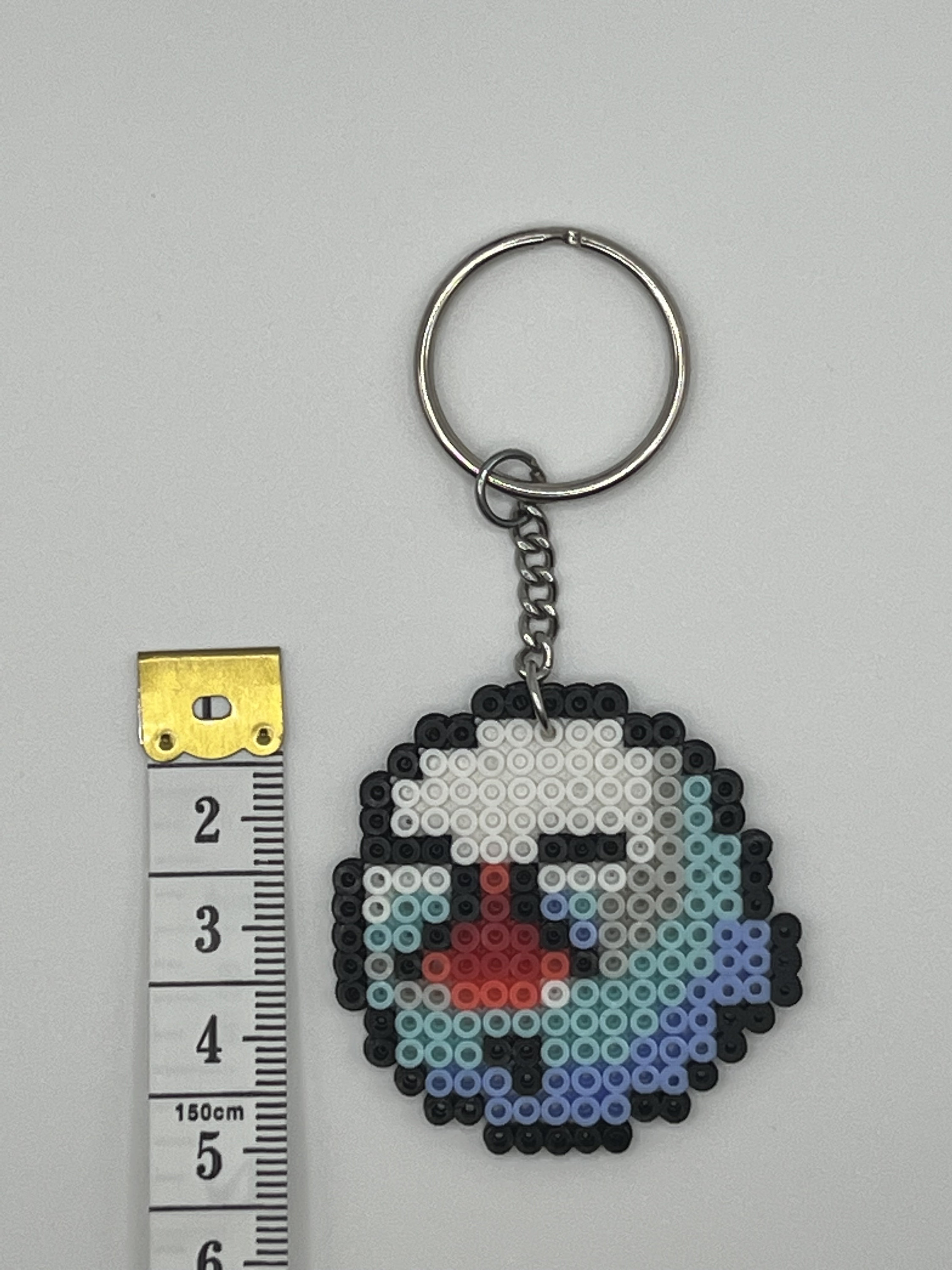 Ghost Boo From Super Mario Perler Keychain - Etsy