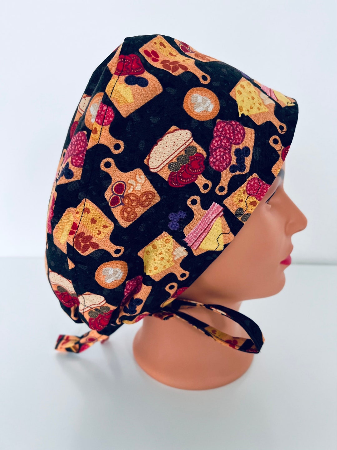 Charcuterie Board Scrub Cap for Men/women, Unisex Scrub Hat for Foodies ...