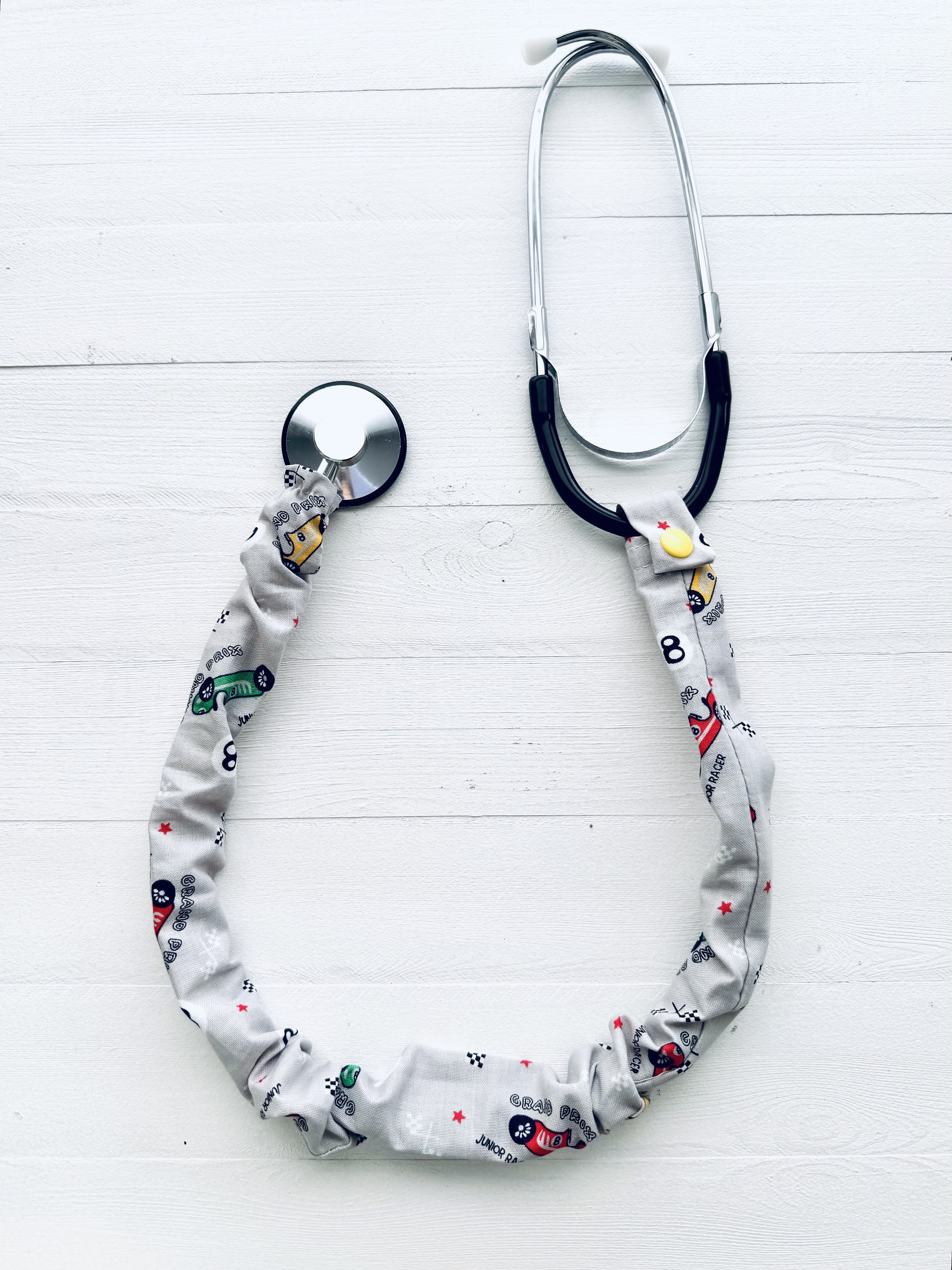Race Cars Stethoscope Scrunchie, Grand Prix Stethoscope Sock Sleeve ...