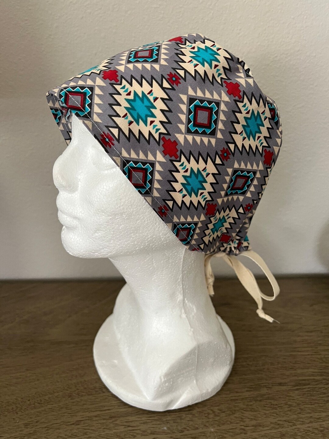 Navajo Design Scrub Cap Aztec Print Scrub Hat. Southwest - Etsy