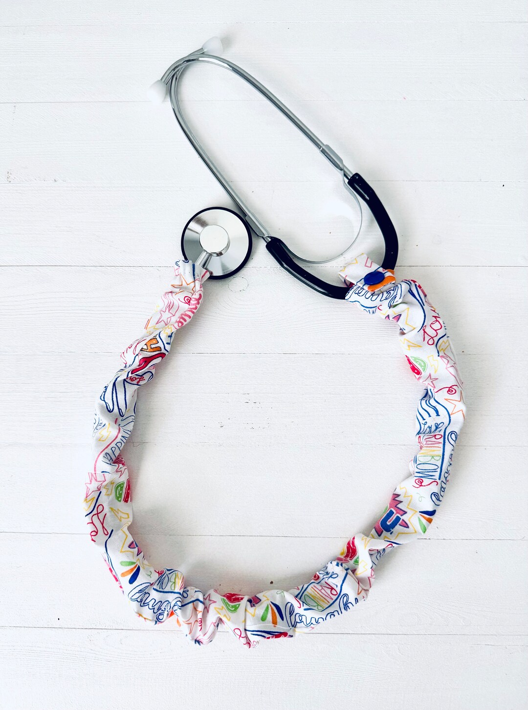 Positive Affirmations Graffiti Stethoscope Scrunchie Cover, Gift for ...