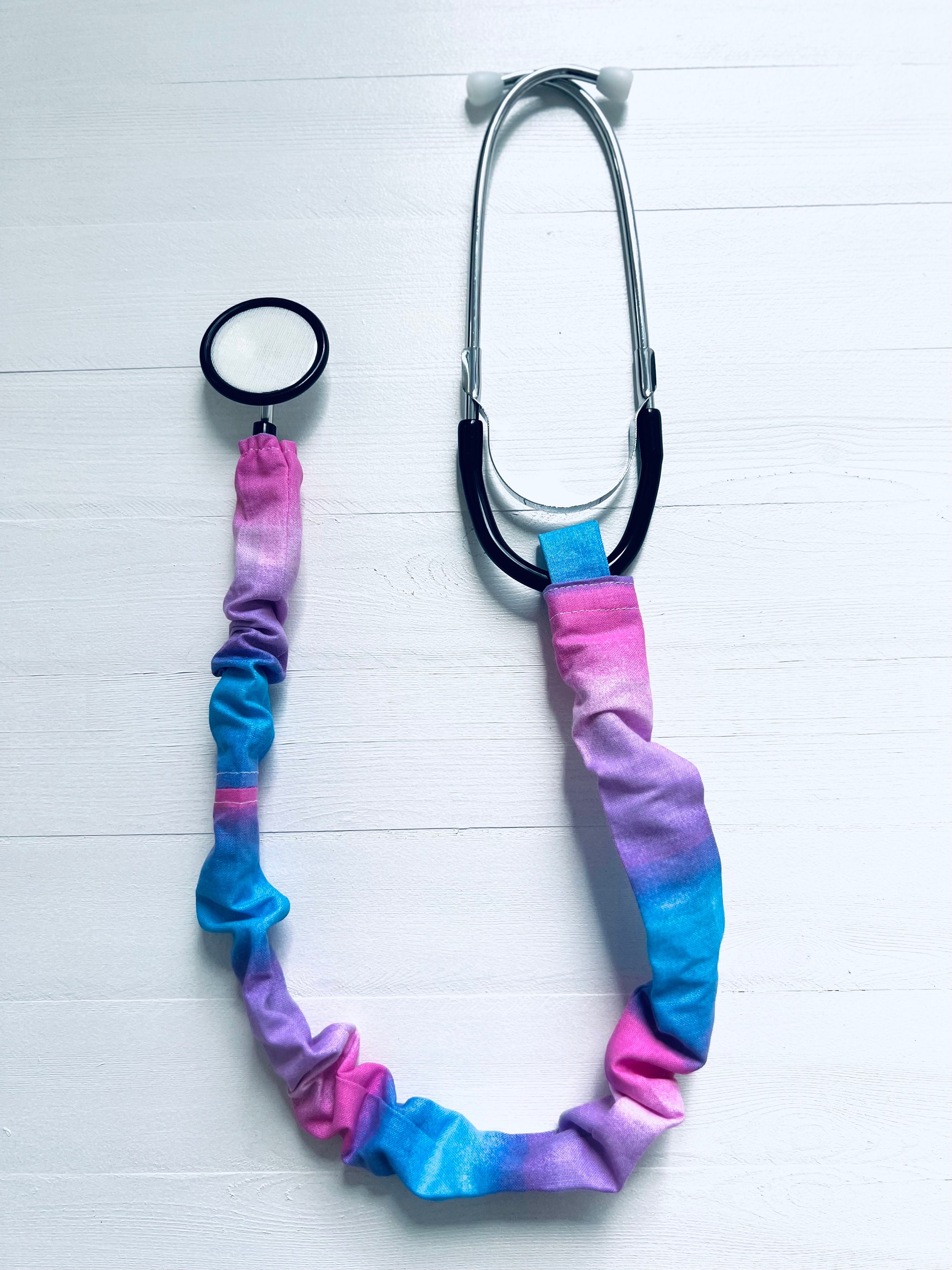 Purple and Pink Ombre Stethoscope Scrunchie, Stethoscope Sock ...
