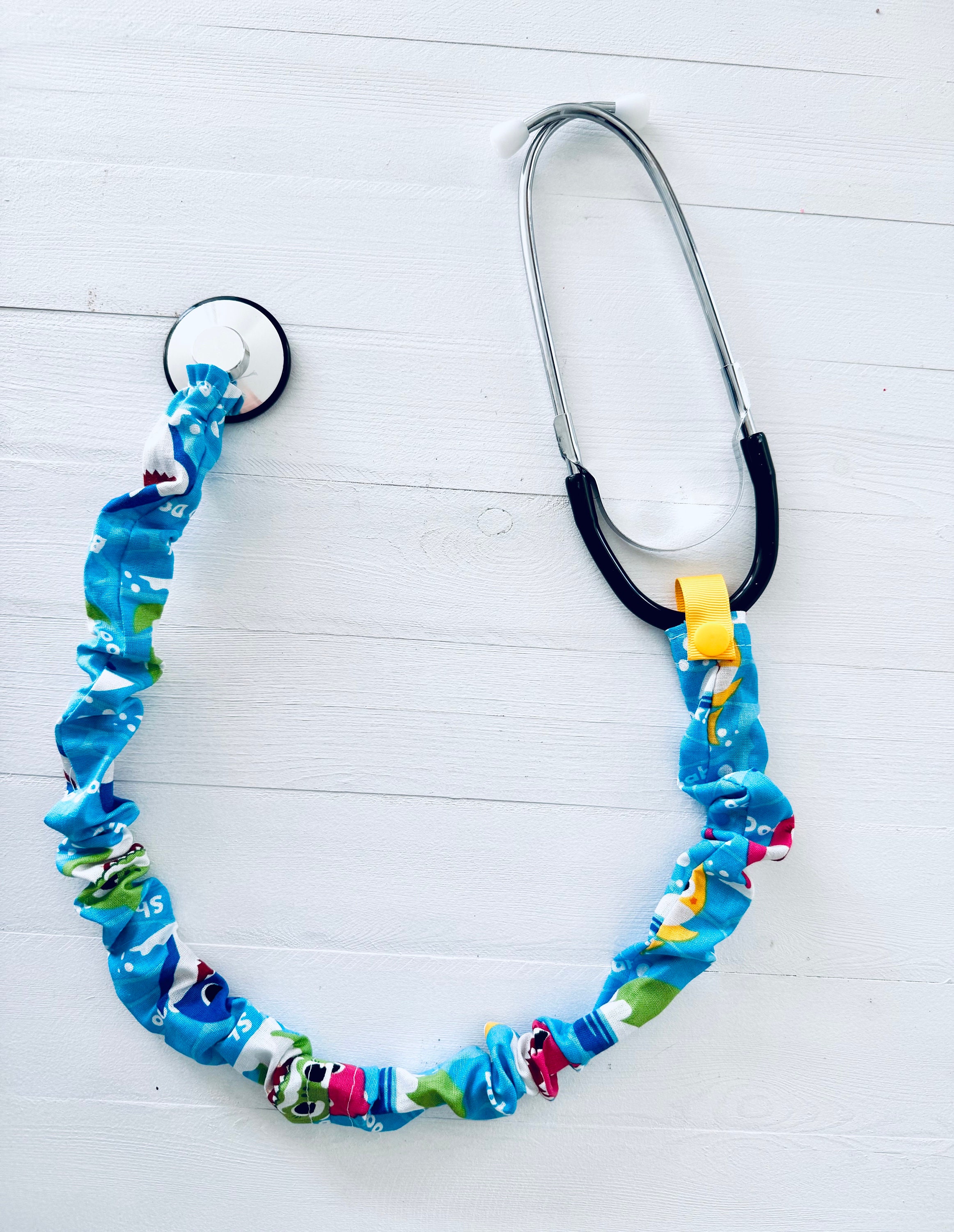 Baby Shark Stethoscope Scrunchie, Cute Stethoscope Sock, Gift for Med ...