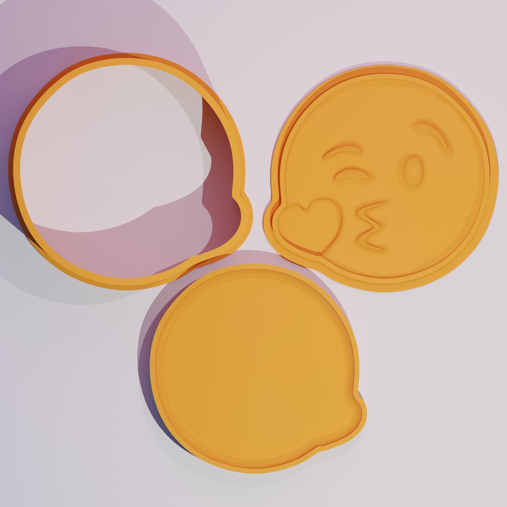 Bath Bomb Mold Emoji Air Kiss - Etsy