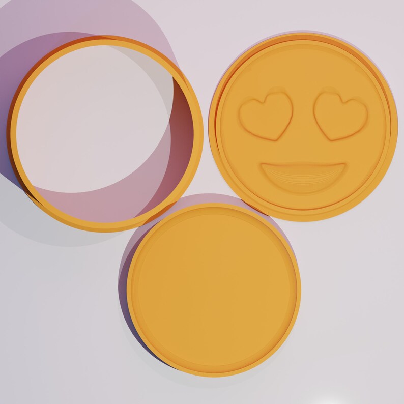 Bath Bomb Mold Emoji Heart Eyes - Etsy