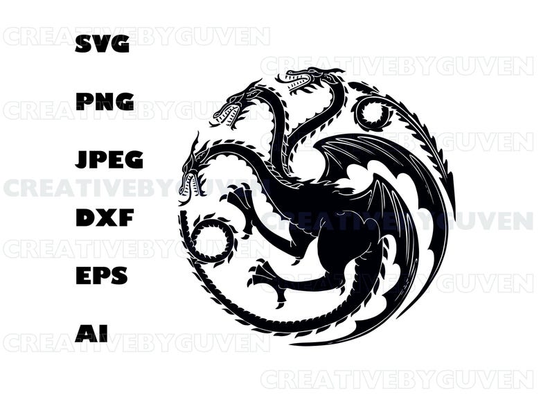 Targaryen Logo SVG High-quality Digital Download for Crafting & Design ...