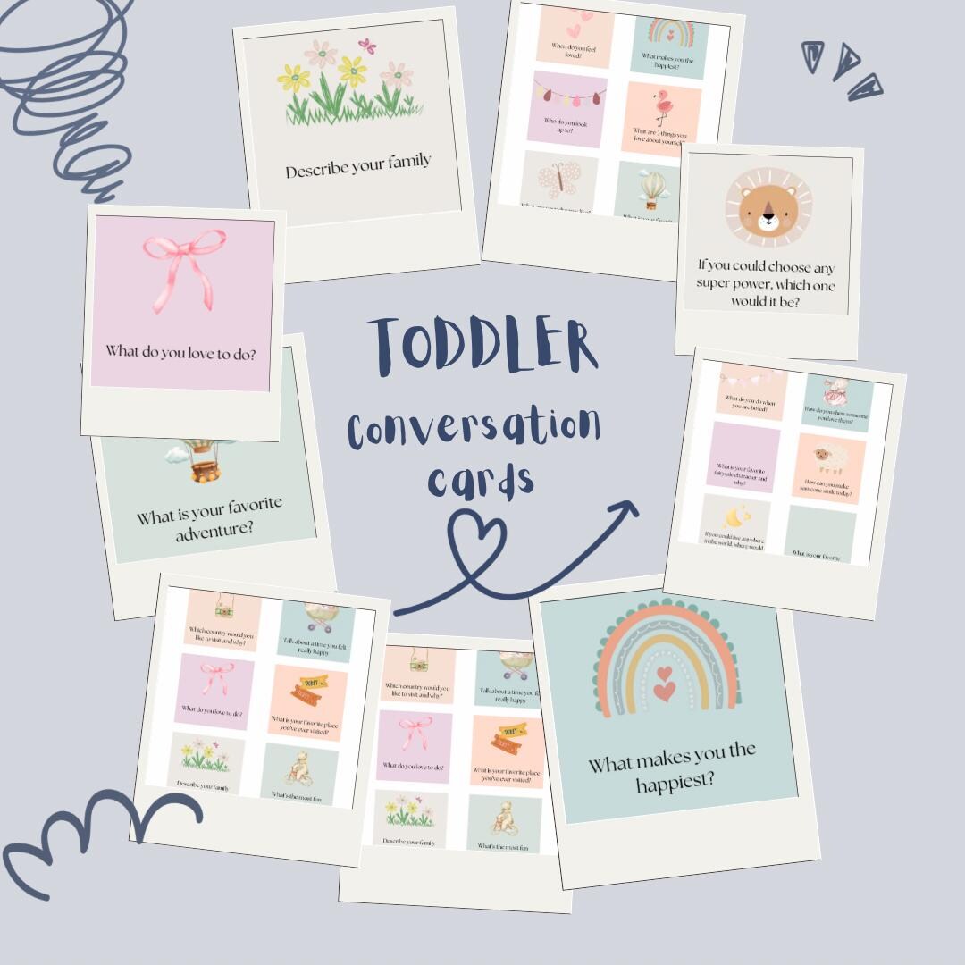 Conversation Cards for Toddlers, Kids, the Whole Family | Family ...