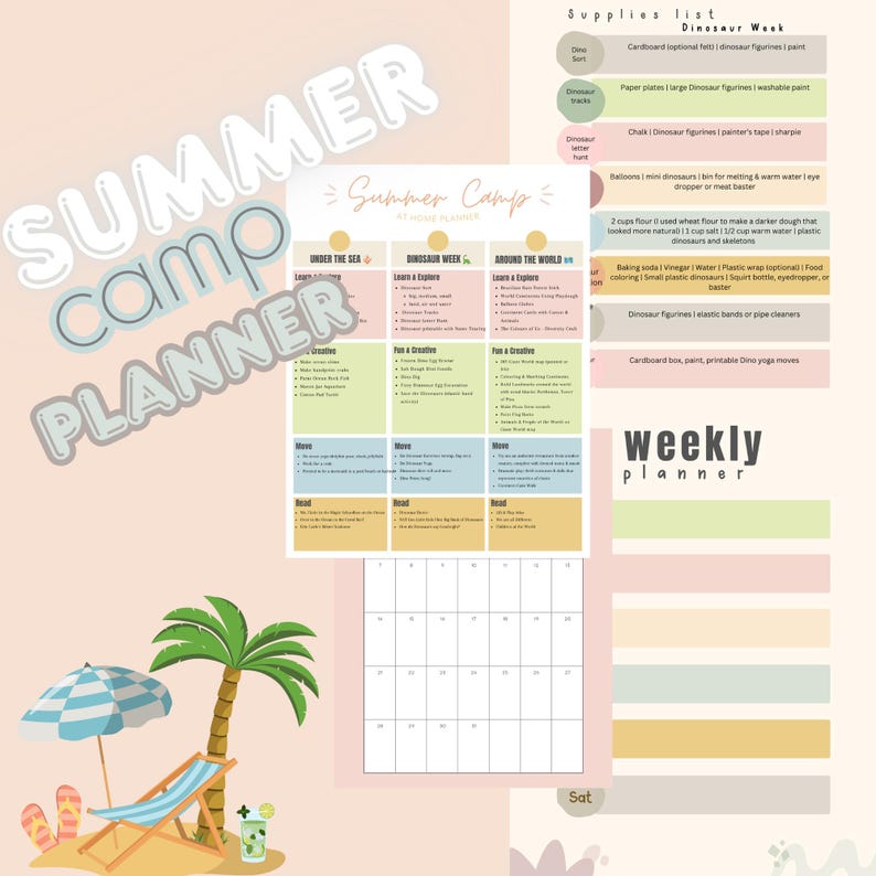 Summer Camp at Home | Summer Camp Daycare | Summer Curriculum | Summer ...