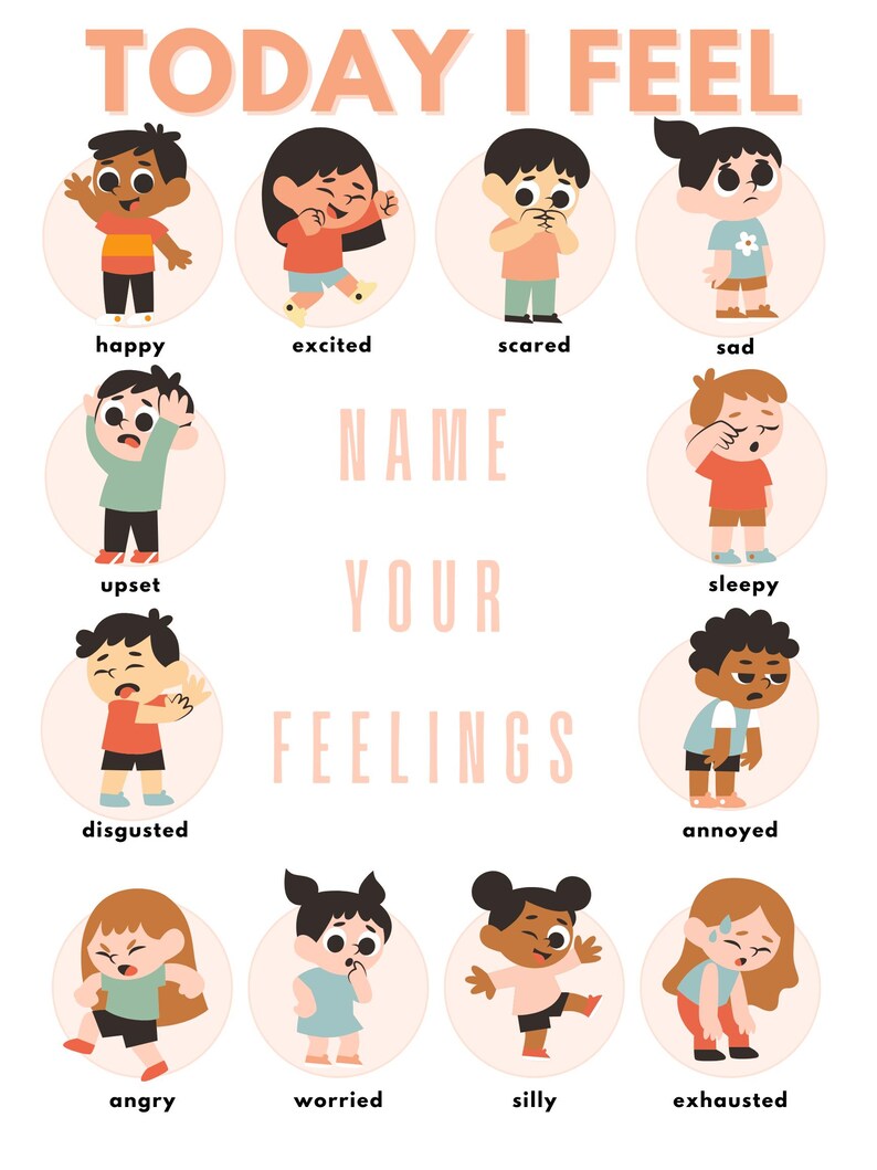 Emotion Face Flashcards, Emotion Preschool Printables, Emotional ...