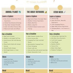 Summer Camp at Home | Summer Camp Daycare | Summer Curriculum | Summer ...