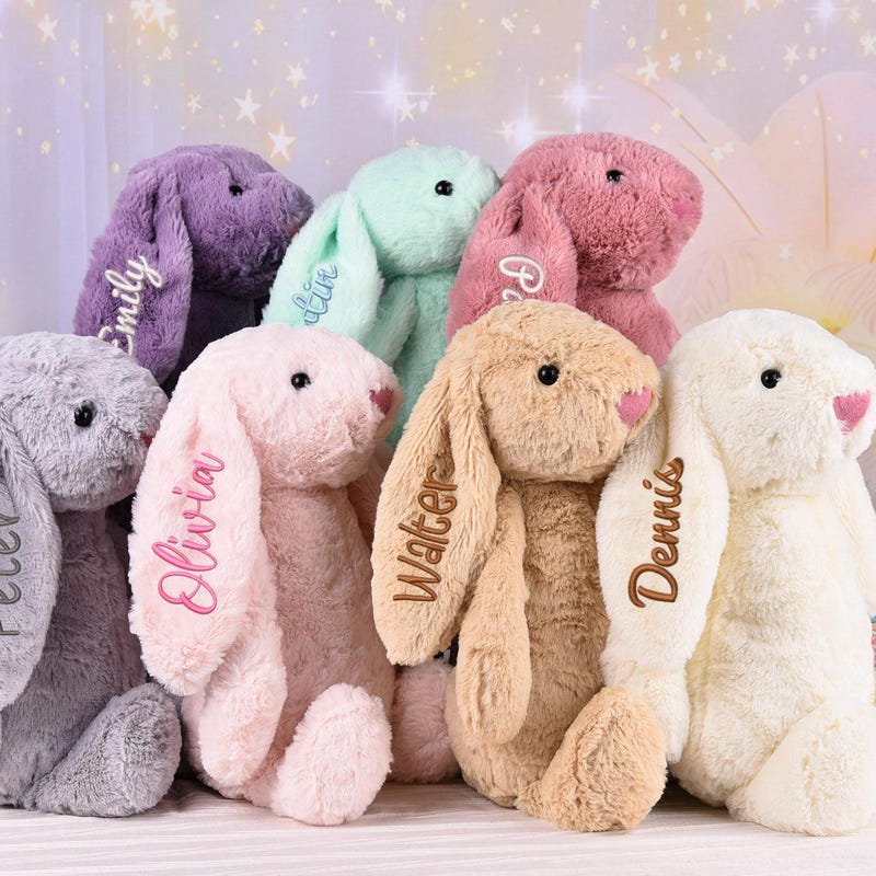 Plush Bunny Personalised - Etsy