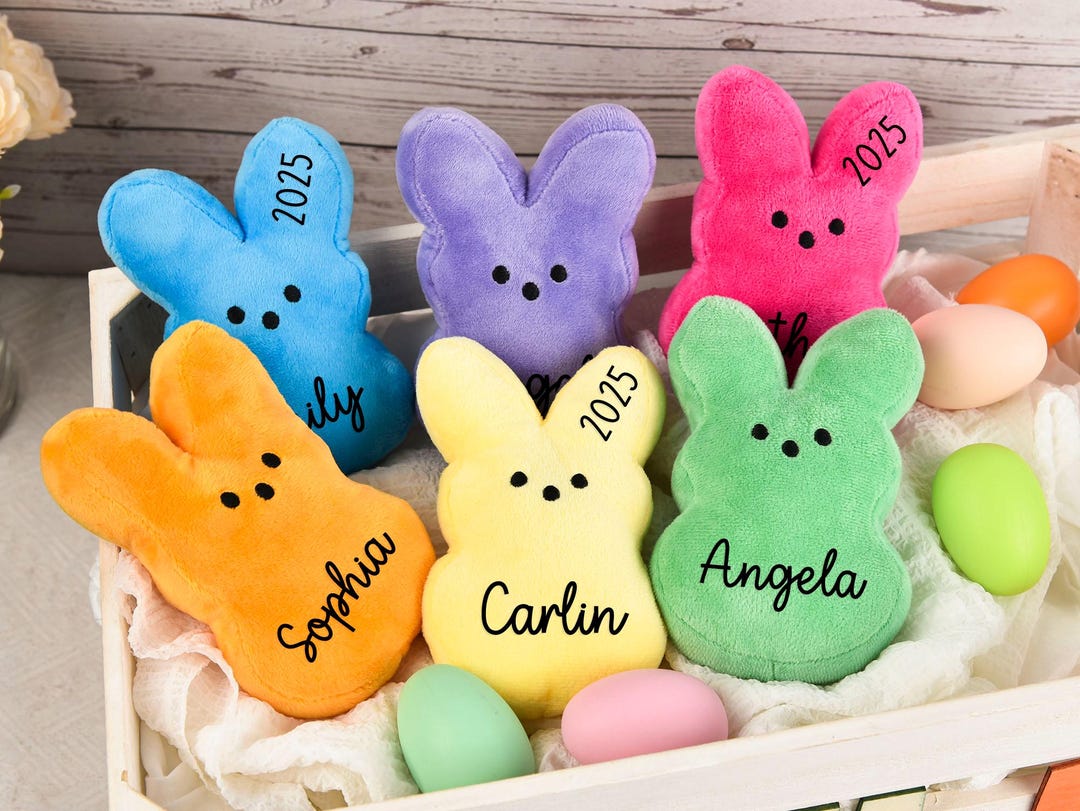 Personalized Plush Peeps With Name,easter Peep Bunny,kids Easter ...