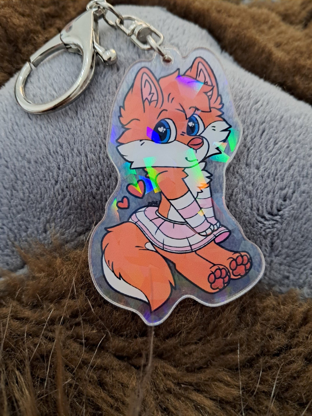 Fursona Acrylic Keychain Alto the Fox 030 - Etsy