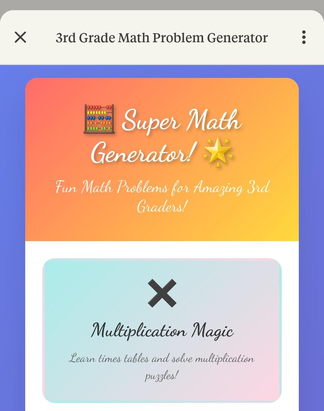 Custom Math Worksheet Generator: K-12, Unlimited Problems (HTML File ...