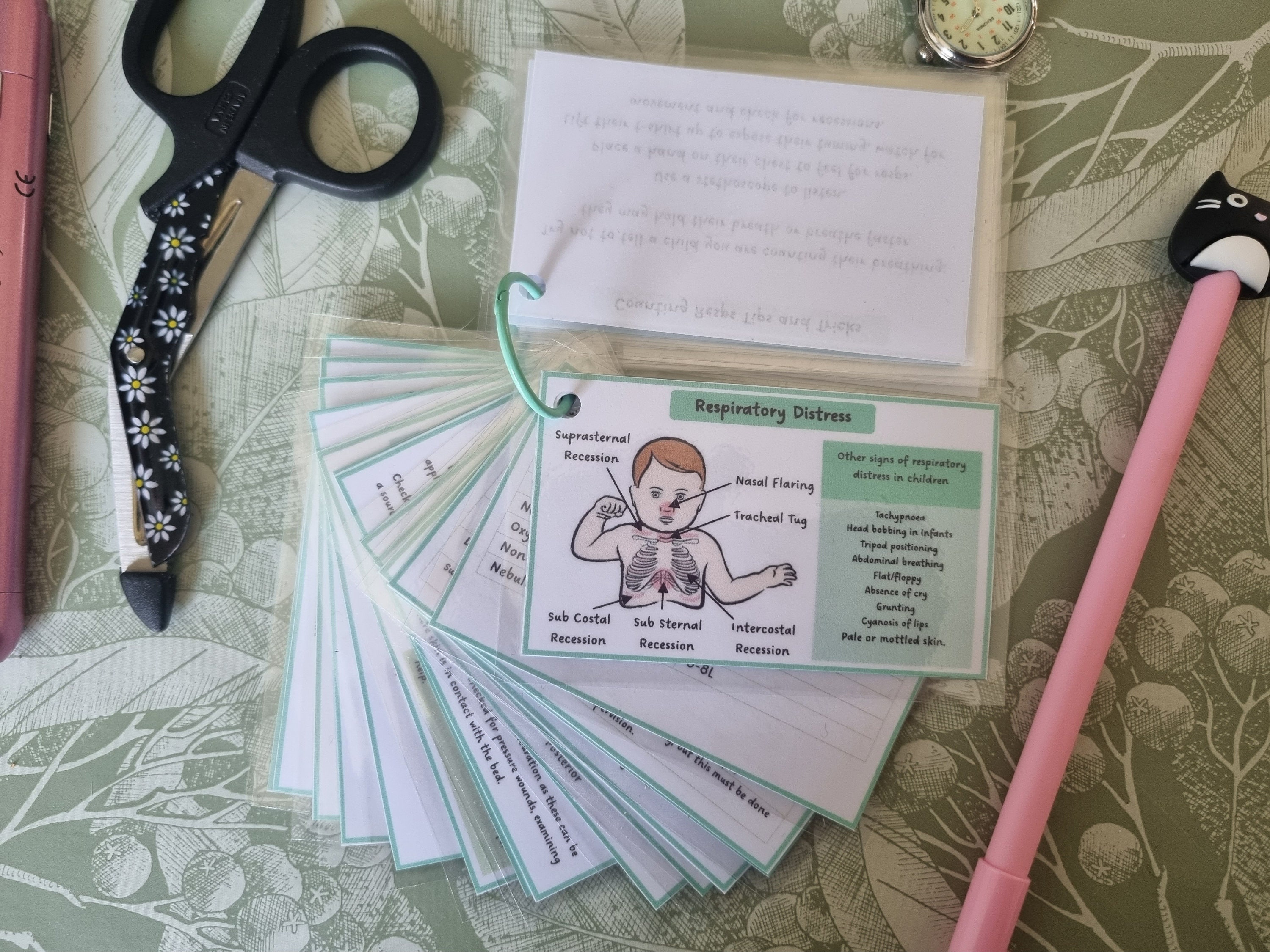 DIGITAL Child Nursing Flashcards Paediatric Observations Pocket Guide ...