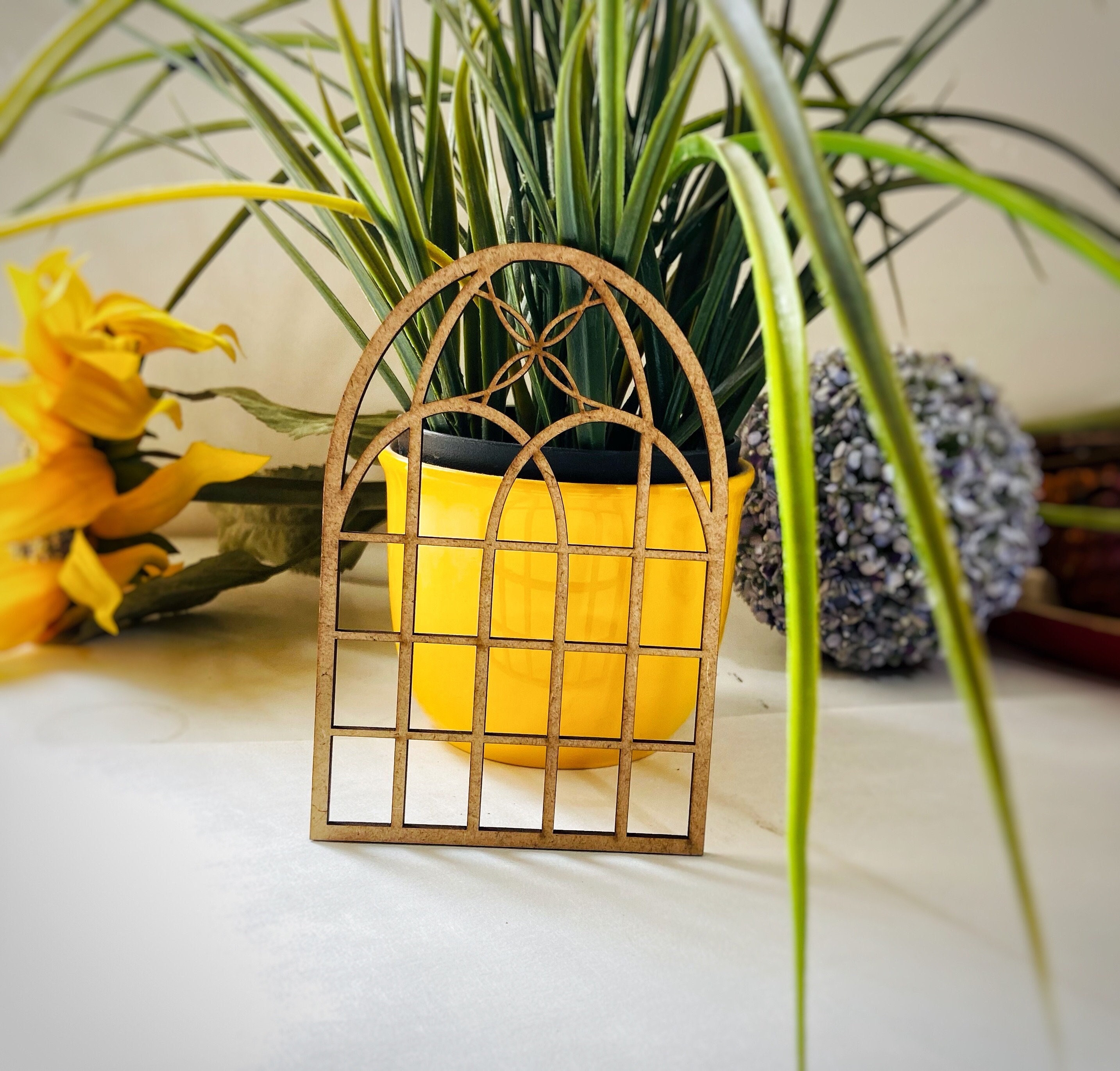 MDF Church Arch Window: Gothic Dollhouse Window, Craft Decoration - Etsy