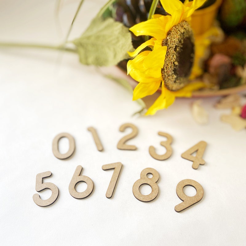 Wooden Numbers - Etsy
