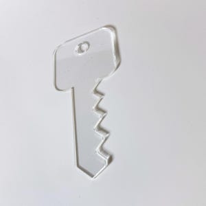 Clear Acrylic Key Shape: DIY Keychain Blanks - Etsy