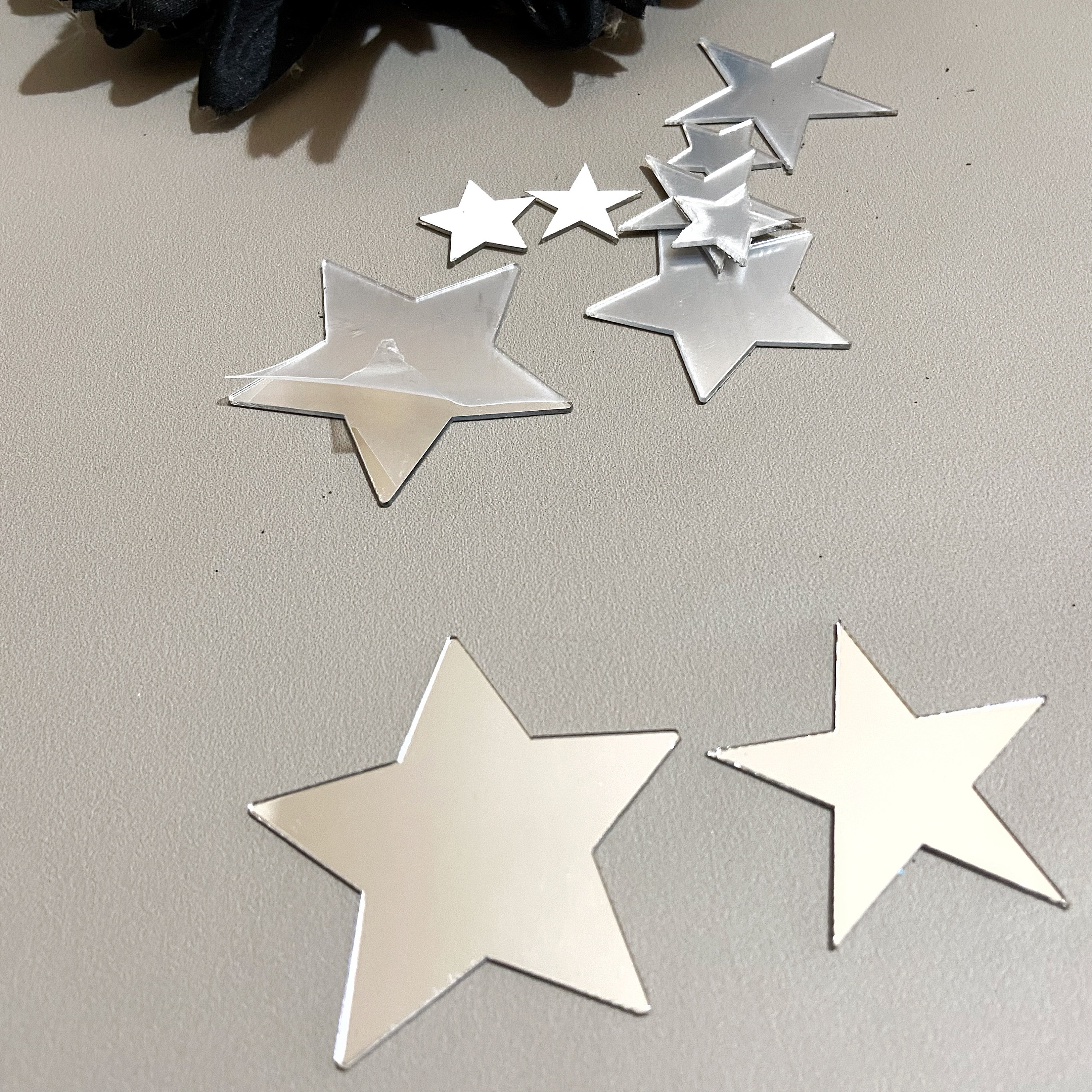 Mirror Stars Bulk Sale 10,20,30 Packs Christmas Craft Blanks . Silver ...