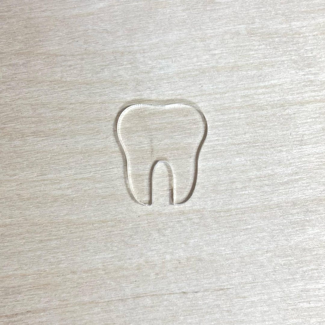 Clear Acrylic Tooth Shape: Craft Blanks, Bulk Pack - Etsy