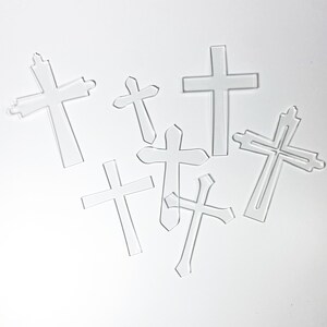 Transparent Acrylic Cross Blank: DIY Craft, Ornament & Jewelry Supplies ...