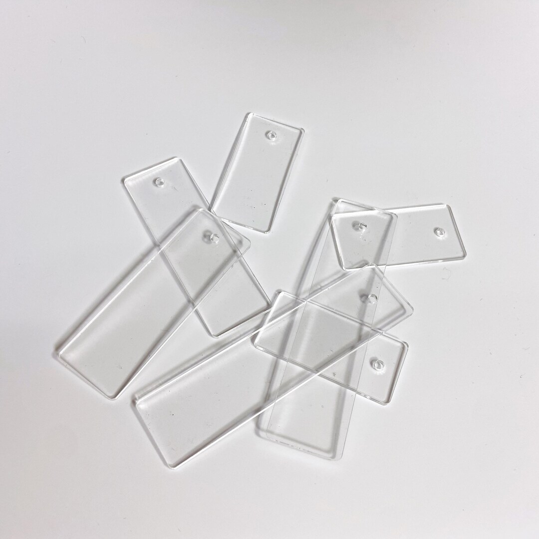Clear Acrylic Keychain Blanks: Laser Engraving, Painting, Printing - Etsy