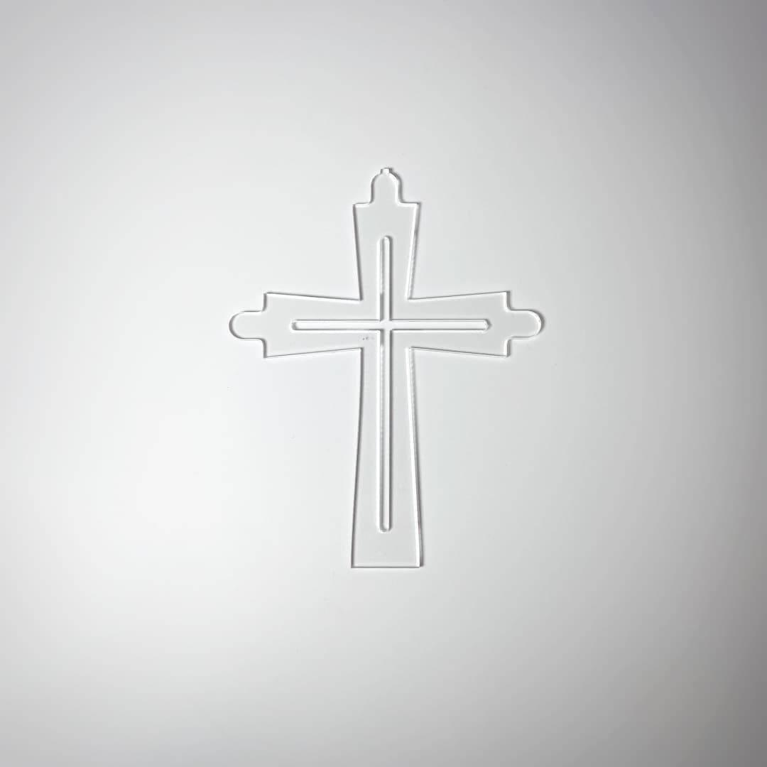 25 Blank Crosses, Blank Acrylic Cross, Acrylic Cross Blank, Keychain ...