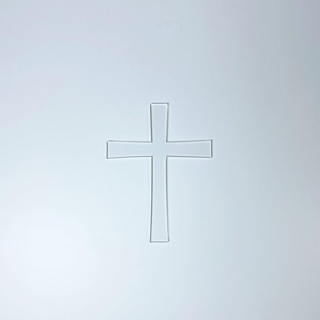 Clear Acrylic Cross Blank: DIY Craft, Ornament & Keychain (25 Pack) - Etsy