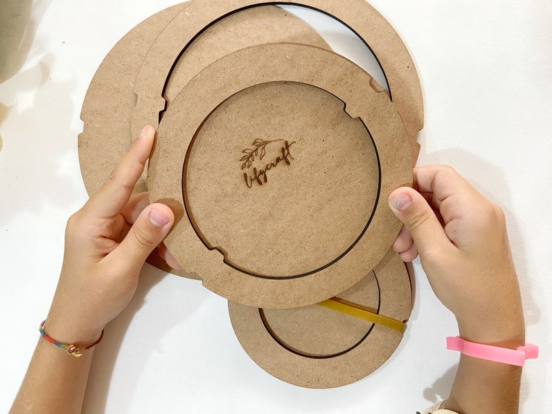 Circular Macrame Template Macrame Coaster Cutting Tools / Macrame ...