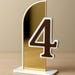 Gold Mirror Table Number: Wooden Numerals, Modern Wedding Decor - Etsy