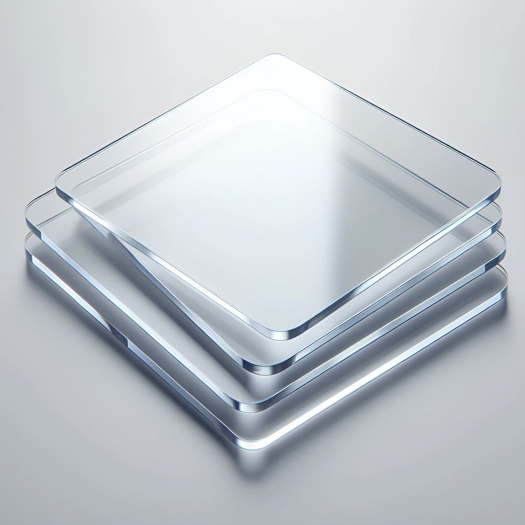 Clear Acrylic Squares With Rounded Edges - 2mm Thick - Bulk Sale in ...