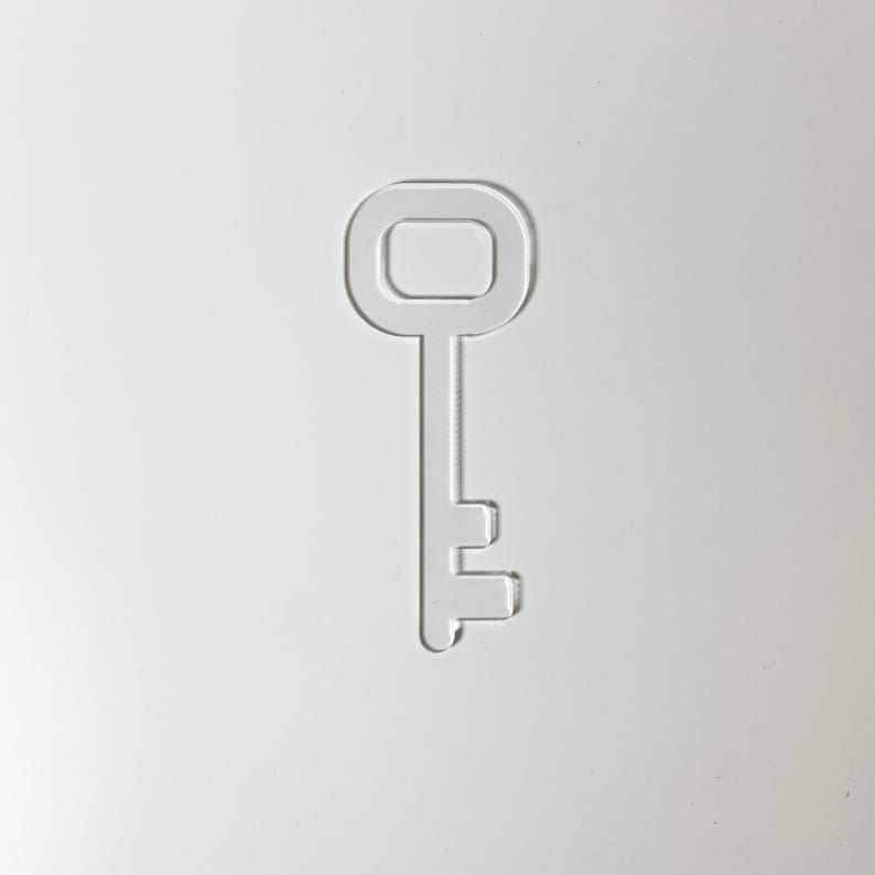 Clear Acrylic Key Shape Blank: DIY Keychain Craft - Etsy