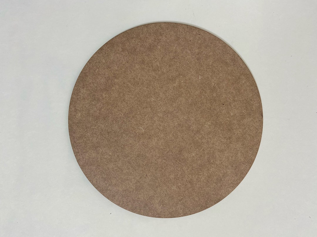 10 MDF 1/4 Unfinished Circles Rounds With Without Holes for Hanging DIY ...