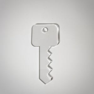Clear Acrylic Key Shape: DIY Keychain Blanks - Etsy