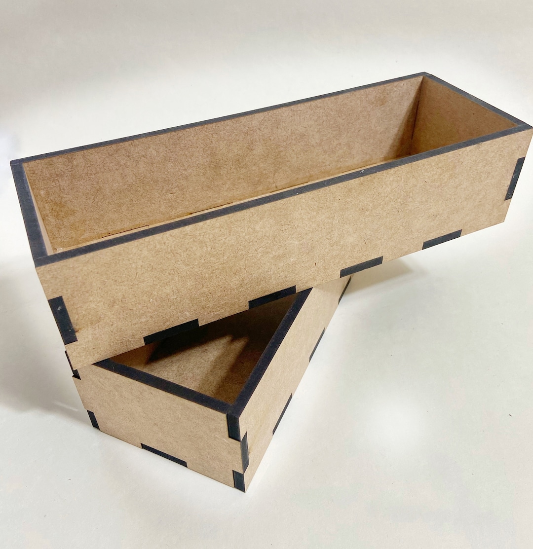 Wooden Box - DIY Storage Box - Lidless Storage Box Made of Wood Ready ...