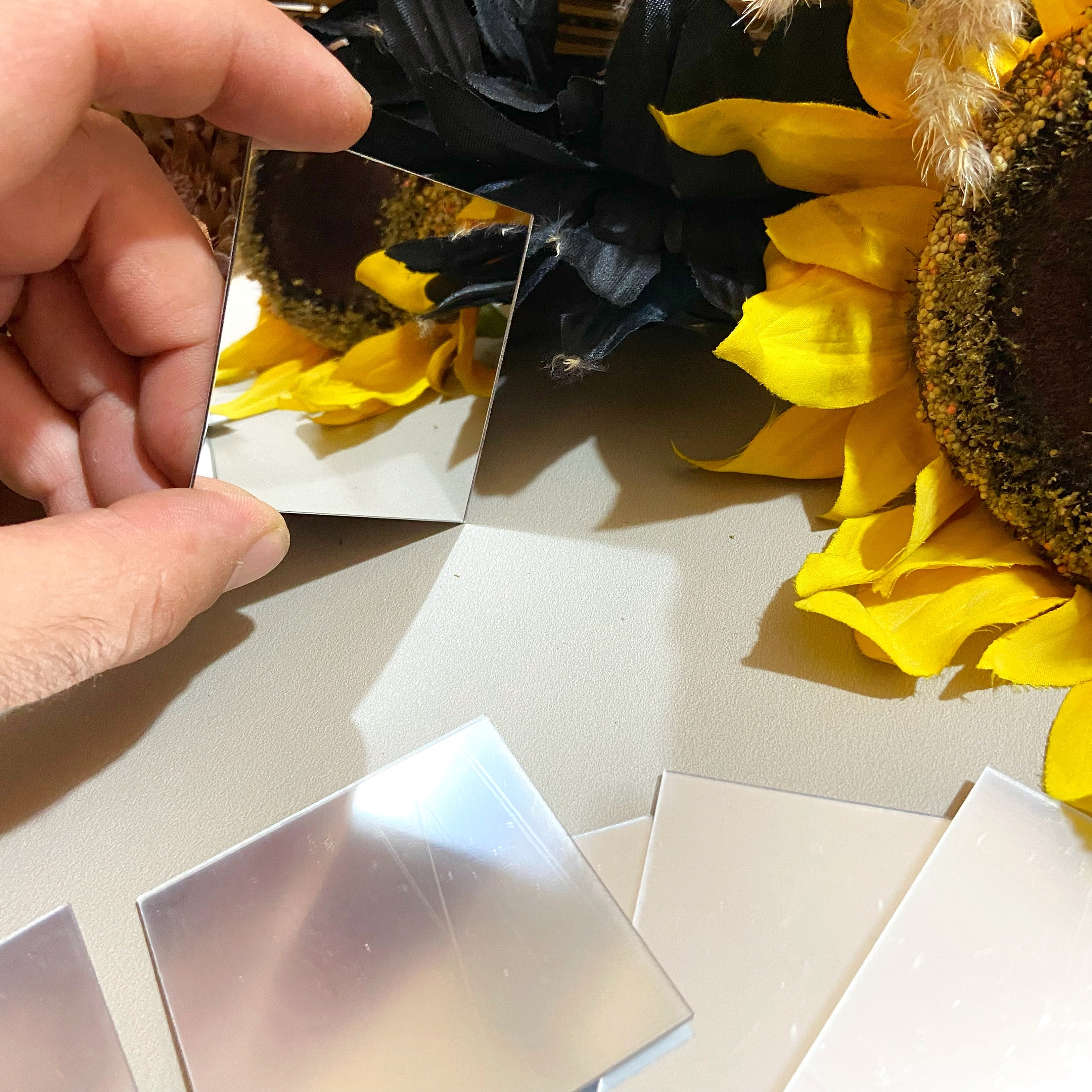 Mirrors Bulk Sale of Square Shaped Silver Color Acrylic Mirror. in ...