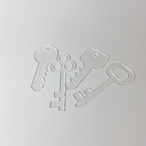 Clear Acrylic Key Shape: DIY Keychain Blanks - Etsy