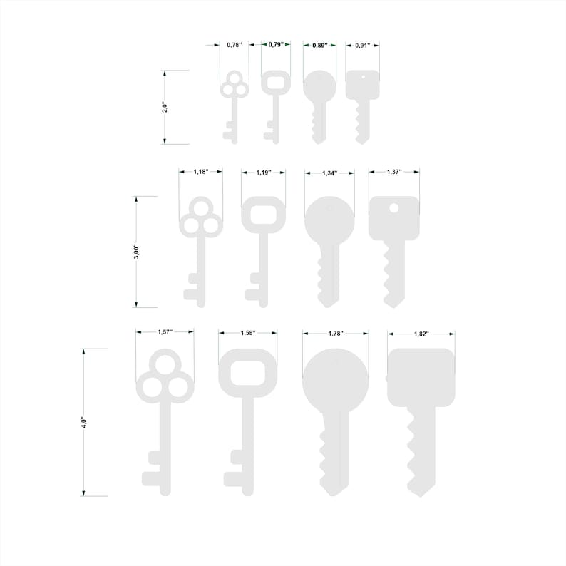 Clear Acrylic Key Shape: DIY Keychain Blanks - Etsy