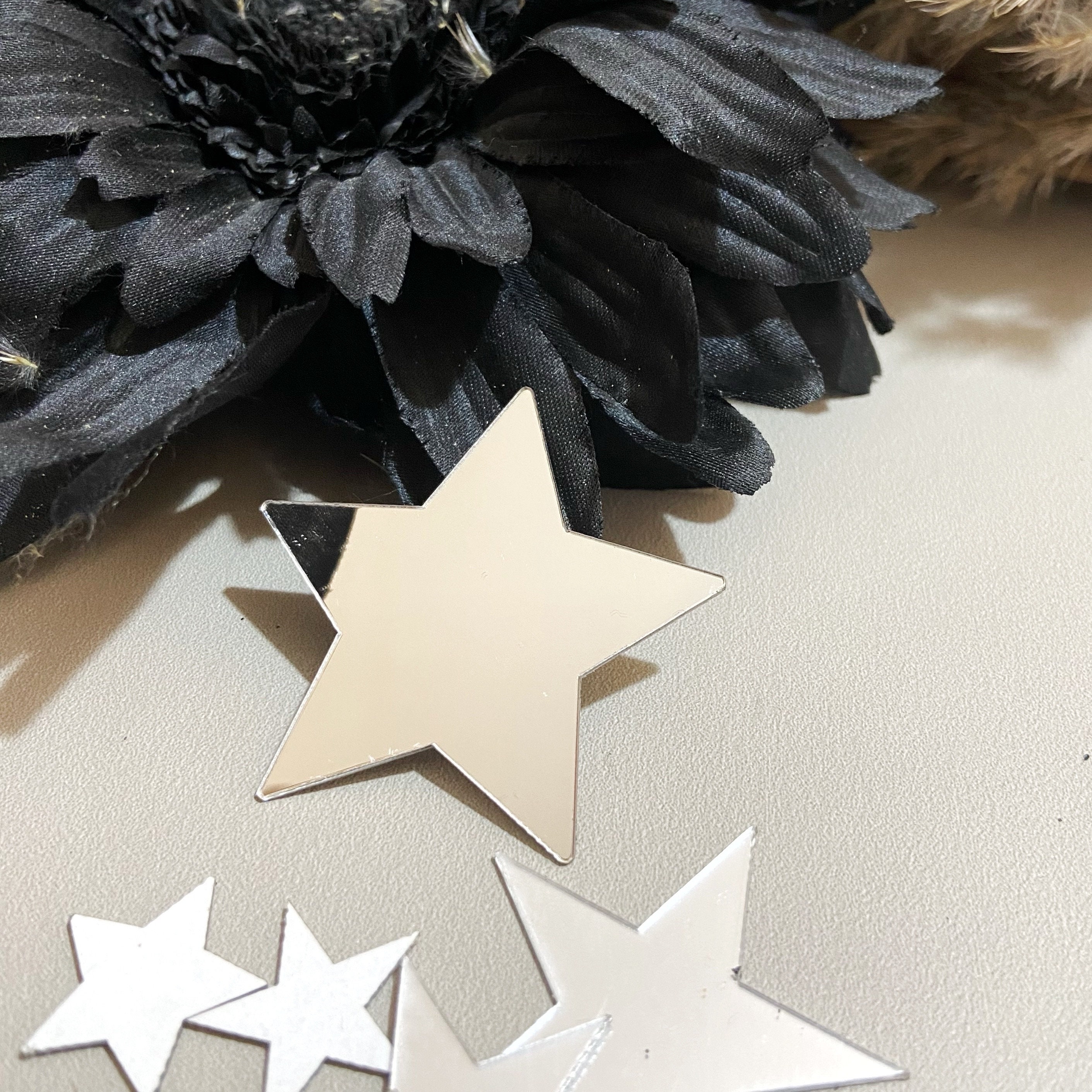 Mirror Stars Bulk Sale 10,20,30 Packs Christmas Craft Blanks . Silver ...