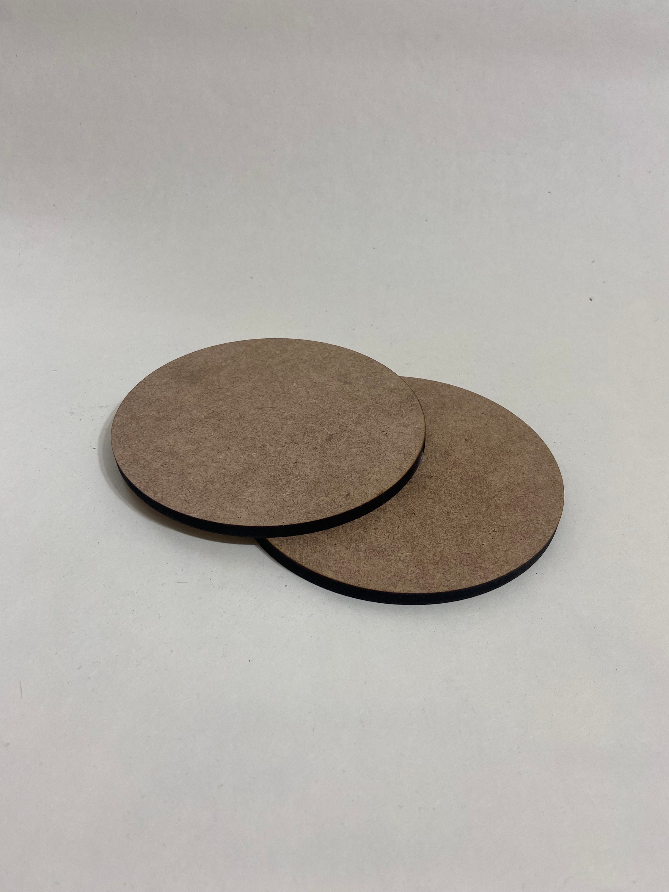 10 MDF 1/4 Unfinished Circles Rounds With Without Holes for Hanging DIY ...