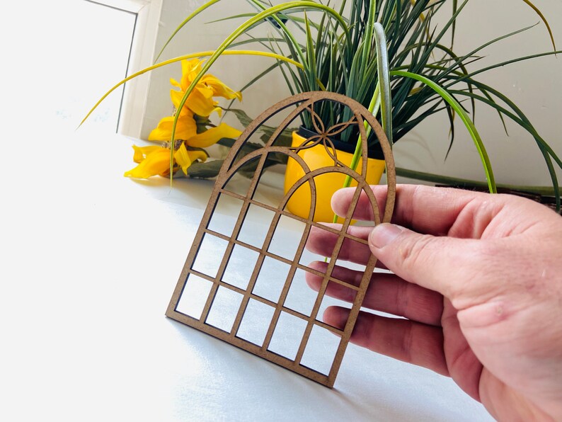 MDF Church Arch Window: Gothic Dollhouse Window, Craft Decoration - Etsy