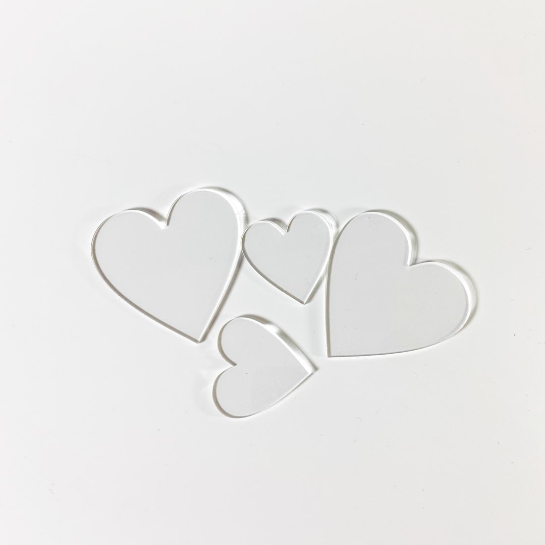Clear Acrylic Heart Blanks: DIY Wedding Crafts & Decorations - Etsy