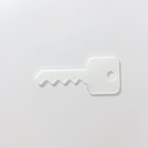 Blank Acrylic Key Shape. Keychain in Key Shape. Clear Acrylic Key Form ...