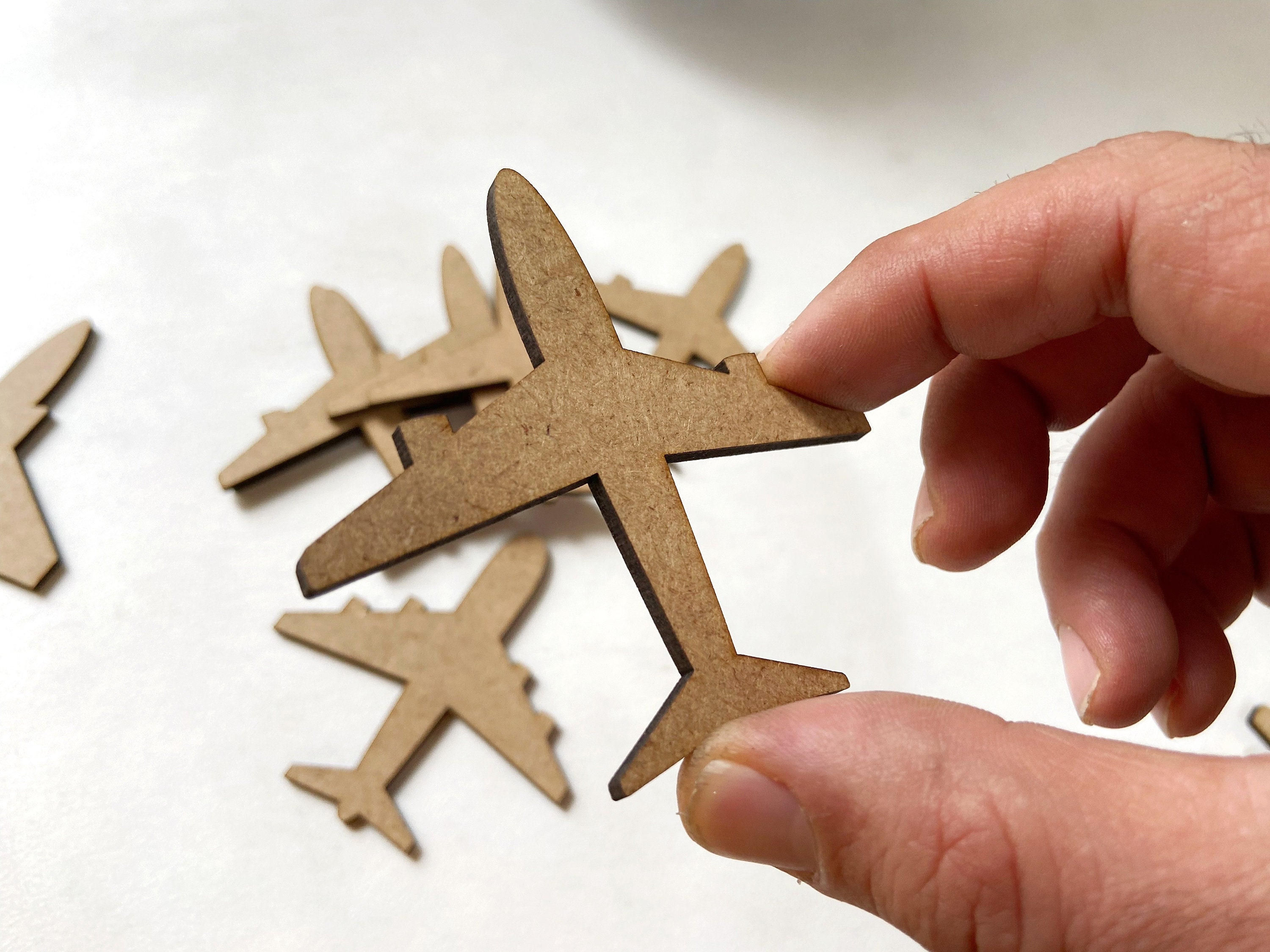 Bulk Sale Airplane Shapes 10 Pack 4 Different Plane Shapes Wooden ...