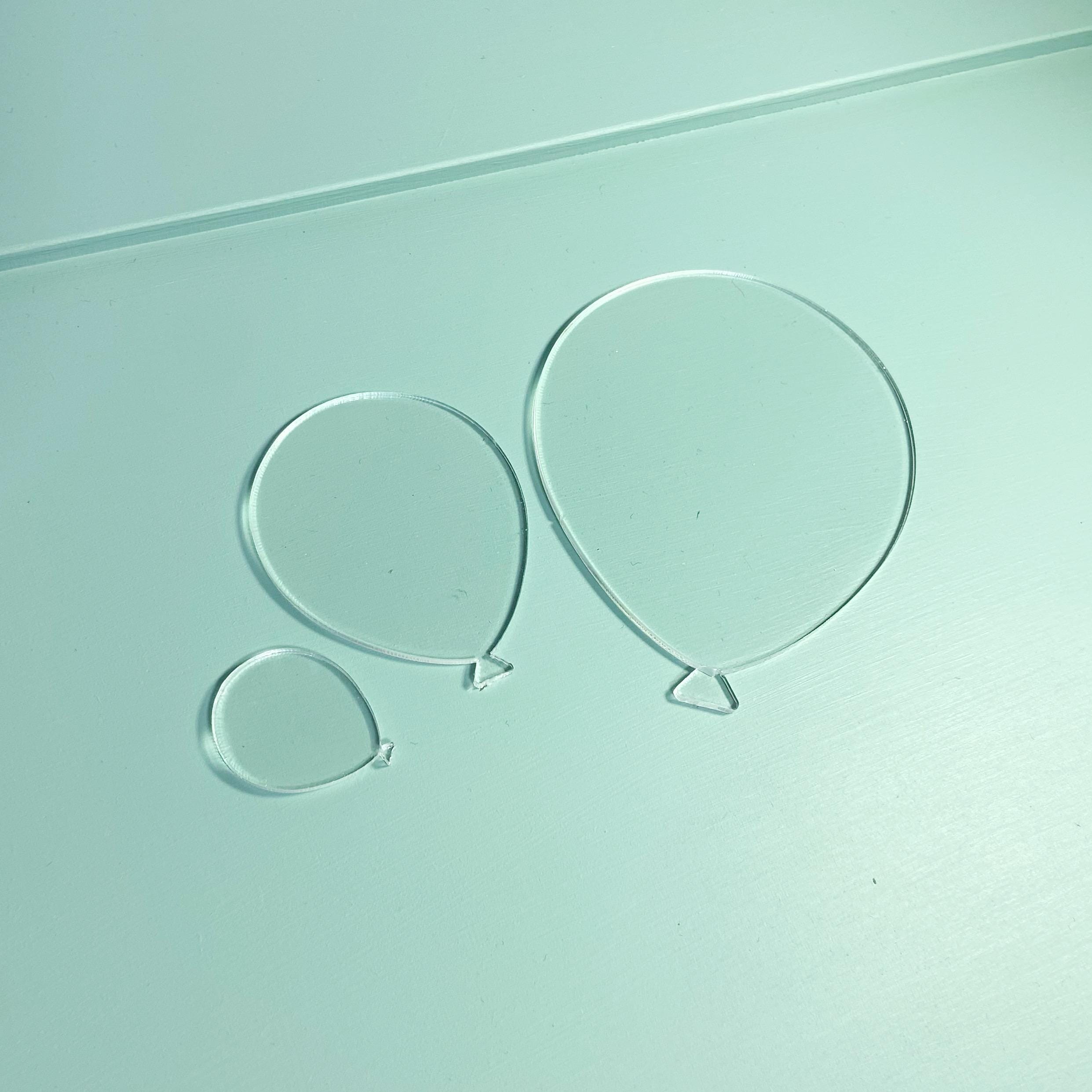 Clear Acrylic Balloon Blanks: Craft Shapes (bulk 10 or 20) - Etsy