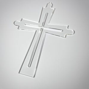 25 Blank Crosses, Blank Acrylic Cross, Acrylic Cross Blank, Keychain ...